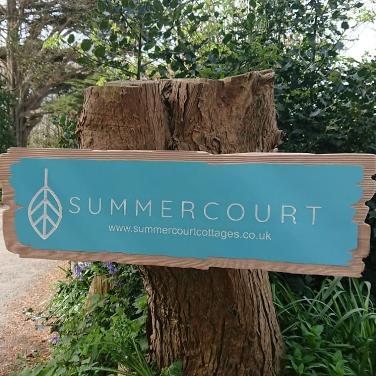 Our new Summercourt sign thanks to our friends at The Grain ...